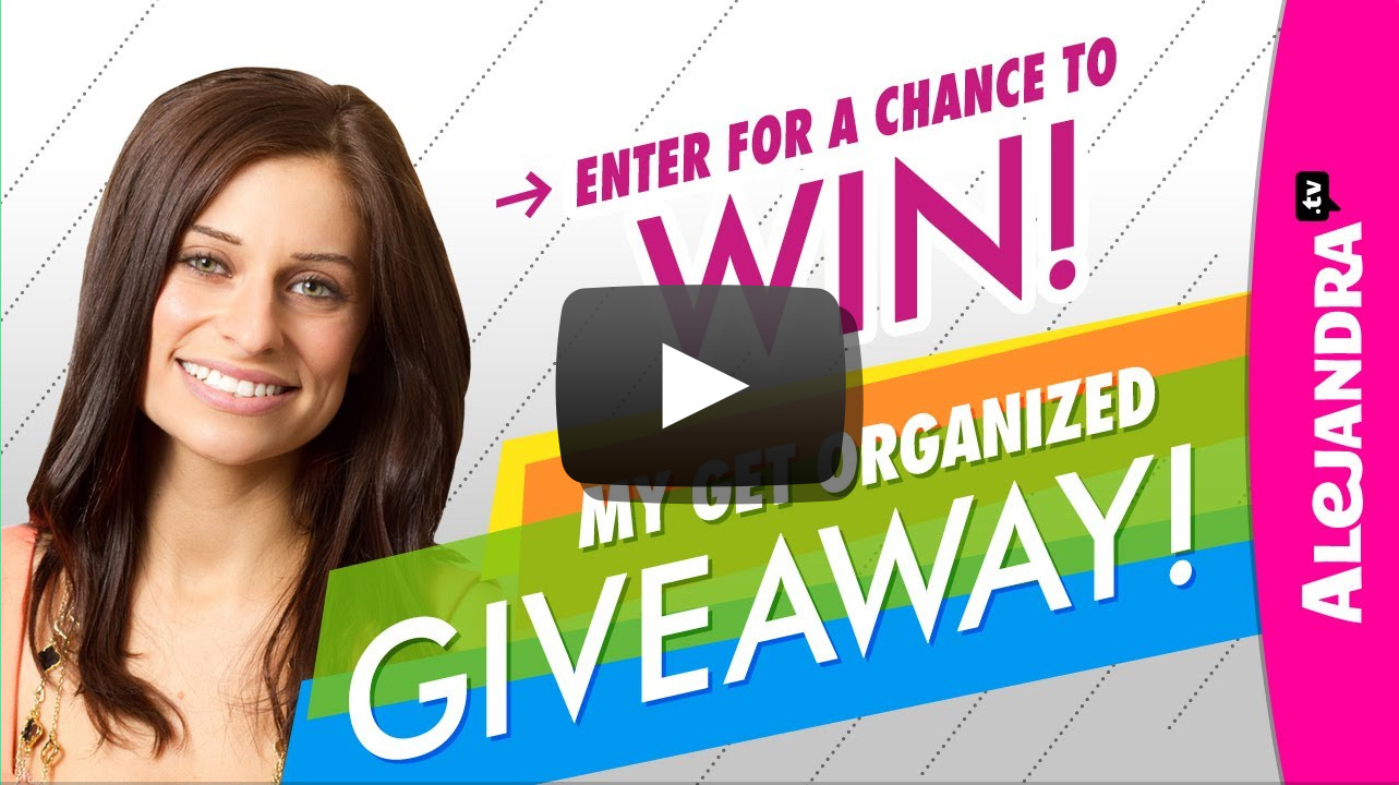 [VIDEO]: Get Organized in 2014 Giveaway - Organize & Flow