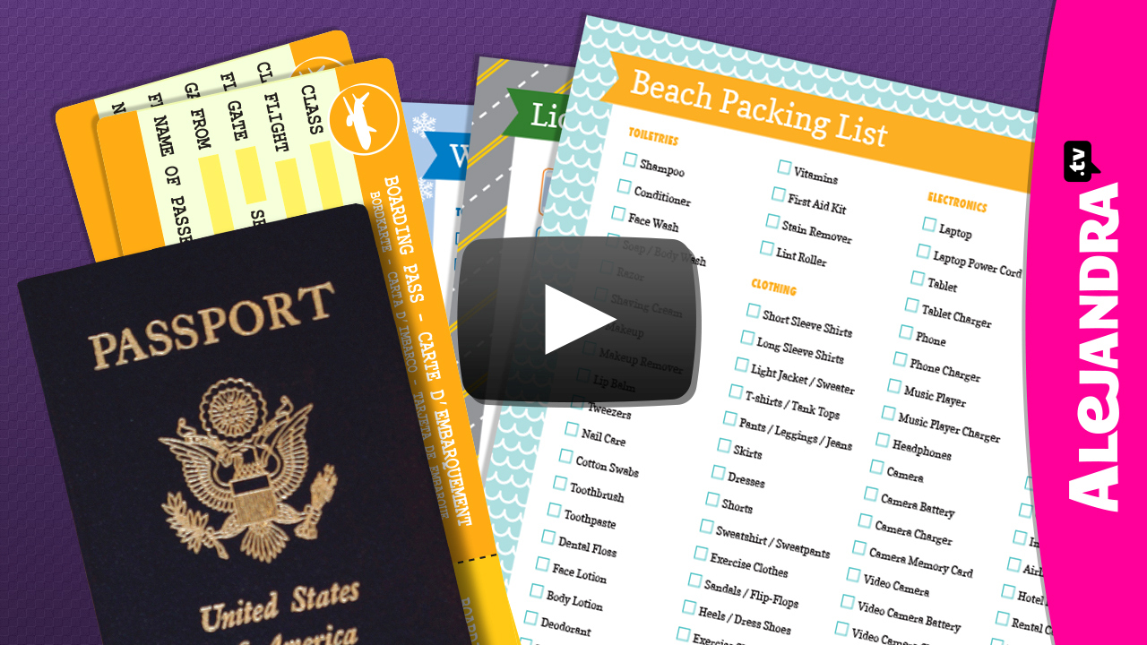 [VIDEO]: How to Pack Travel Documents - Organize & Flow