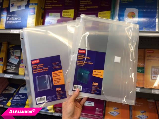 New Binder Pockets at Staples! - Organize & Flow